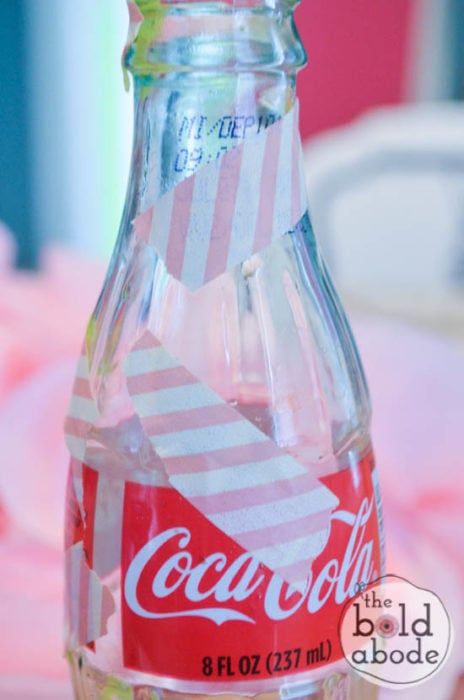 Washi Tape Coke Bottle: When the 80's Come Knockin'