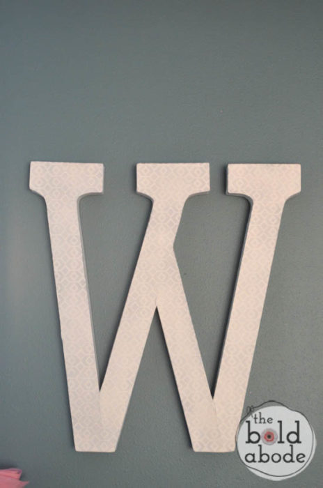 Giant Letter W-4 - The Bold Abode