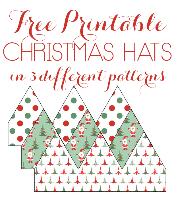 Printable Christmas Hats