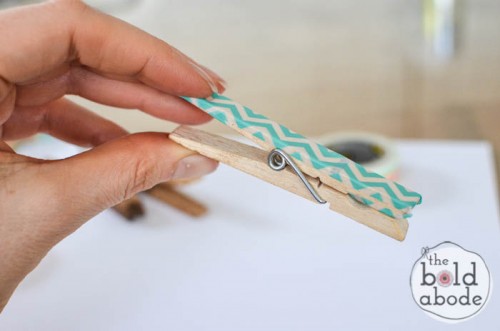 DIY Washi Tape Bag Clips