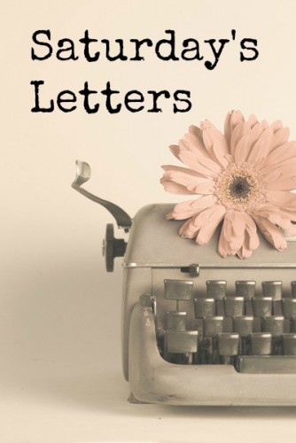 saturdays letters - The Bold Abode