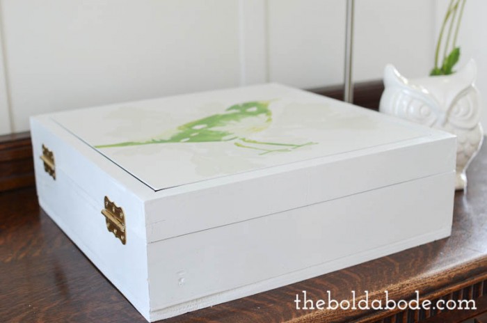 DIY Memory Box with Command Brand Damage-Free Wall Tiles