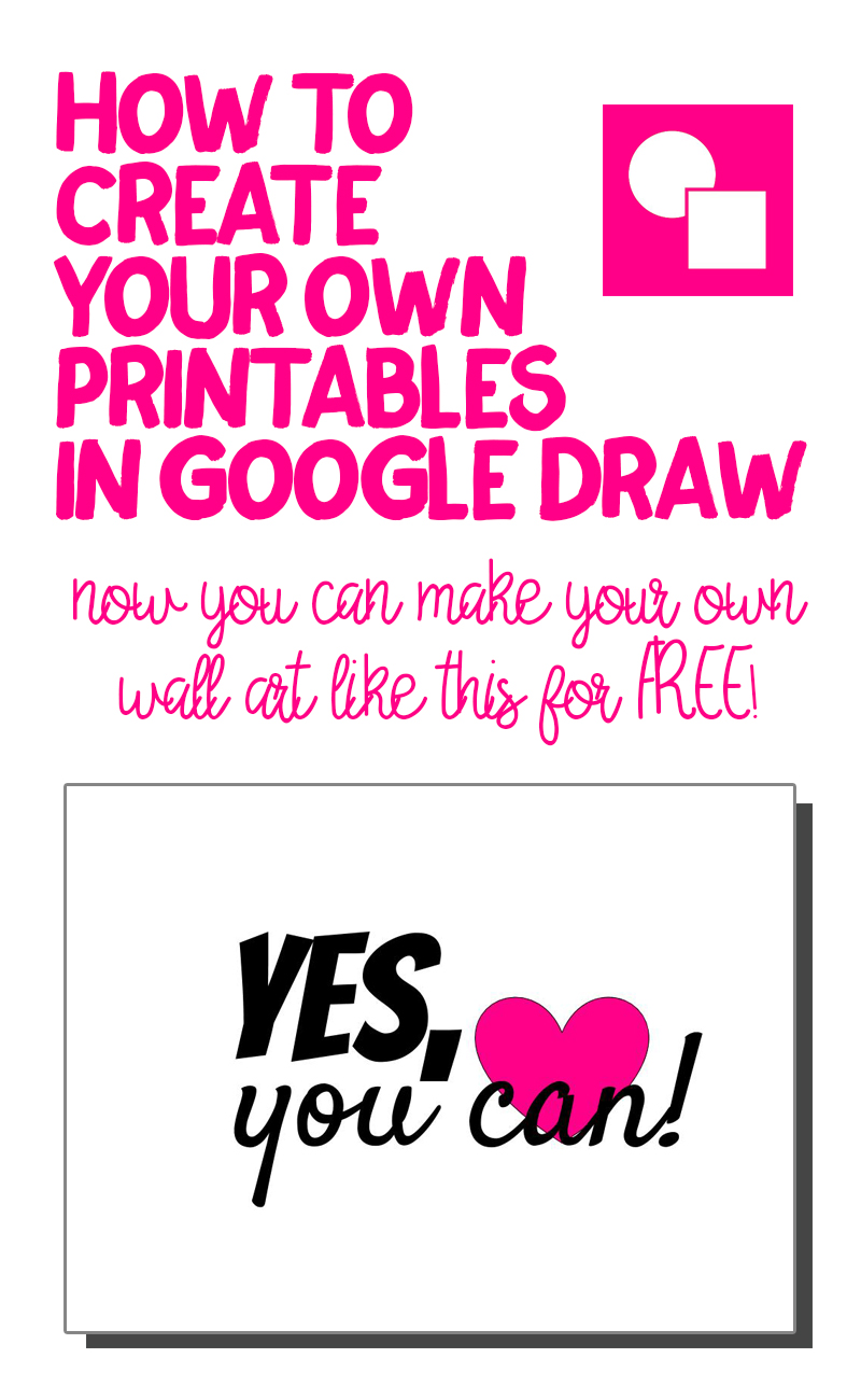 How To Make Your Own Printables In Google Drawings