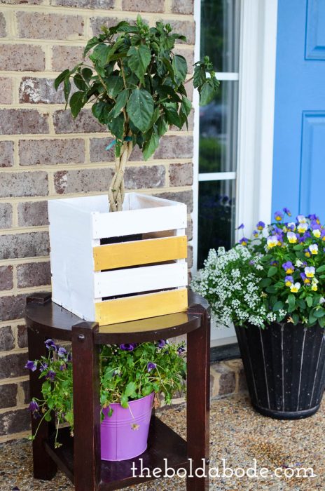 DIY Flower Pot Crate