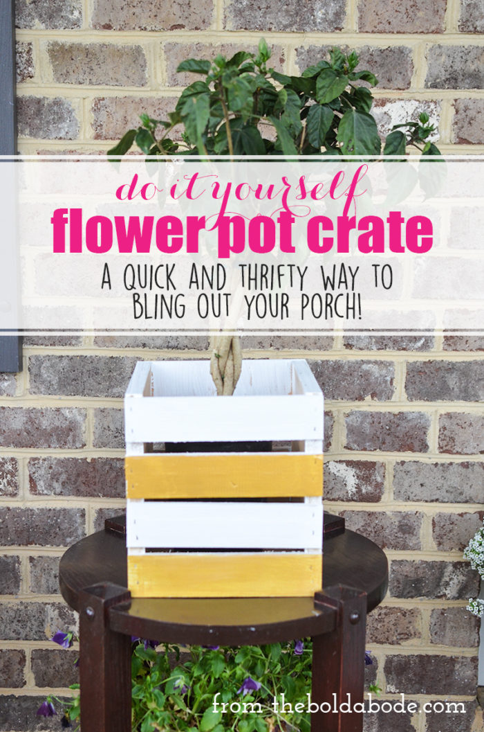 DIY Flower Pot Crate