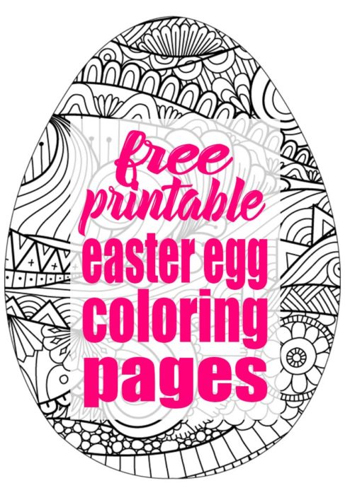 Easter Egg Coloring Pages - A Free Printable! | The Bold Abode