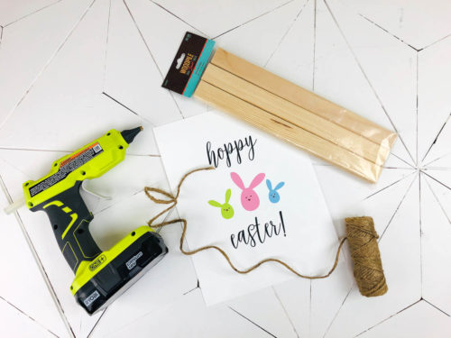 Hoppy Easter Bunny Printable for free | The Bold Abode