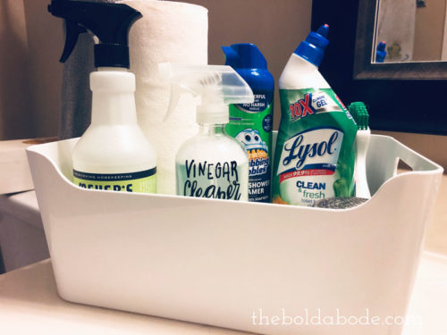 How to Make a Bathroom Cleaning Kit | The Bold Abode