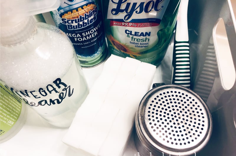 How to Make a Bathroom Cleaning Kit | The Bold Abode