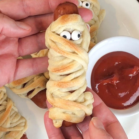 Halloween Sausage Mummy Recipe | The Bold Abode
