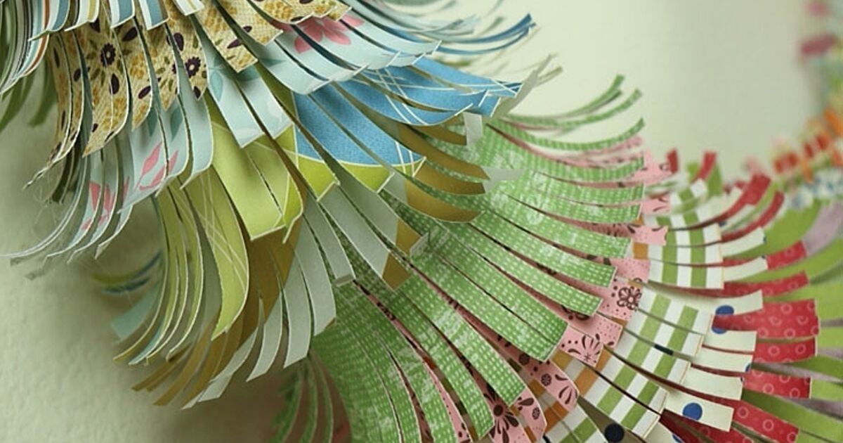 How to Make a Paper Wreath - From The Bold Abode