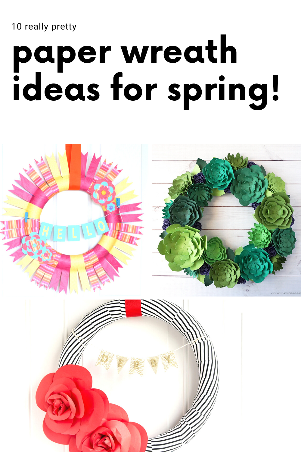 How to Make a Paper Wreath - From The Bold Abode