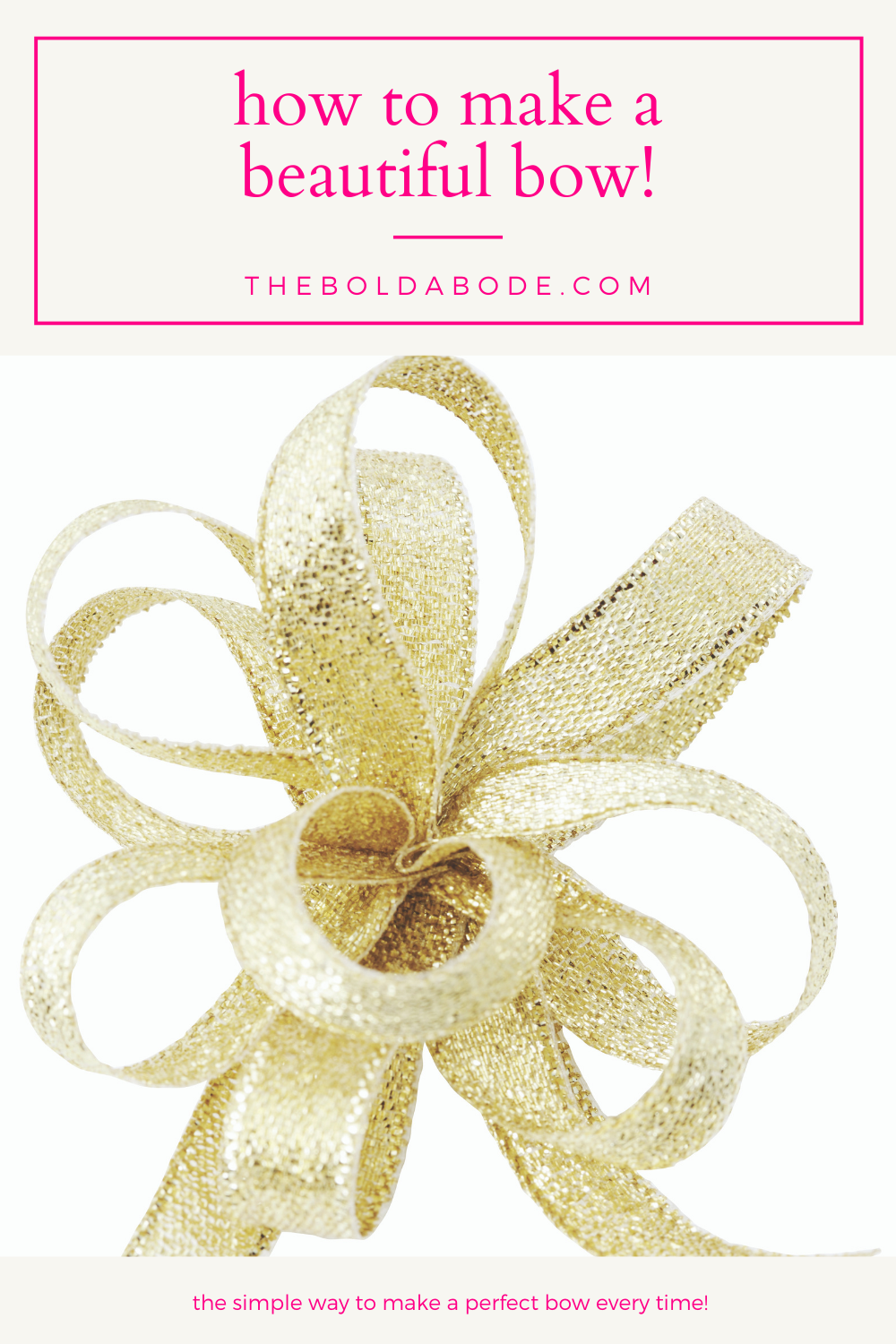 How to Make a Bow: The Super Easy Way!
