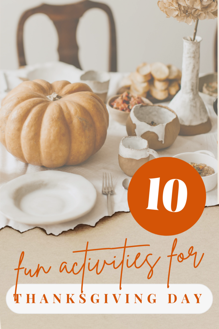 10 Fun Thanksgiving Activities - The Bold Abode