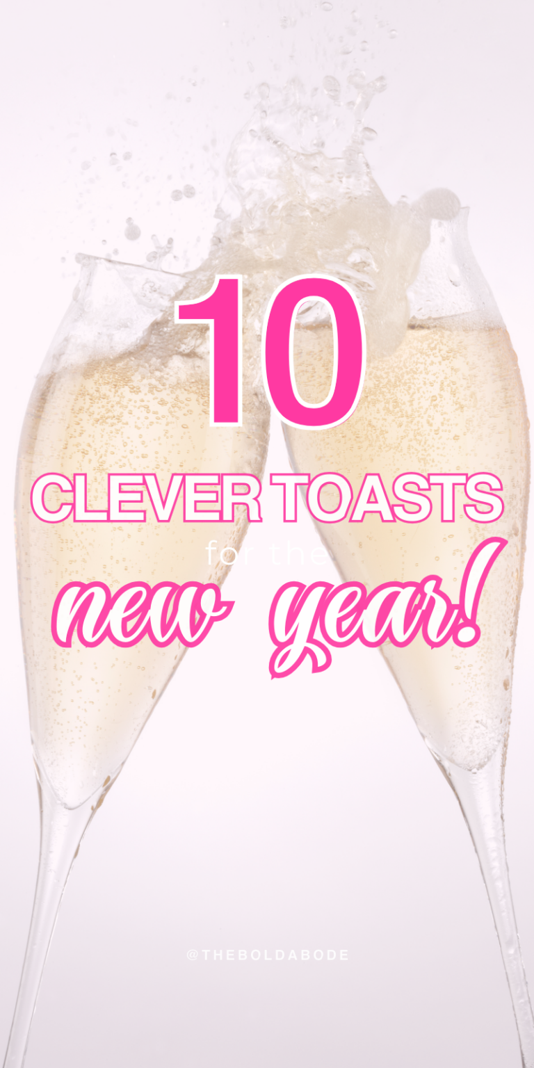 Toasts for New Years Eve - The Bold Abode
