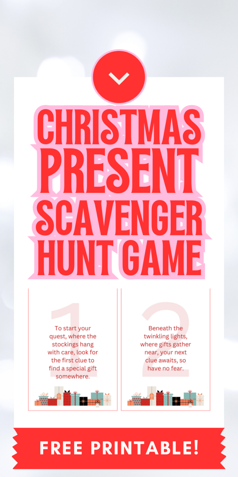 Christmas Scavenger Hunt for Presents Game!