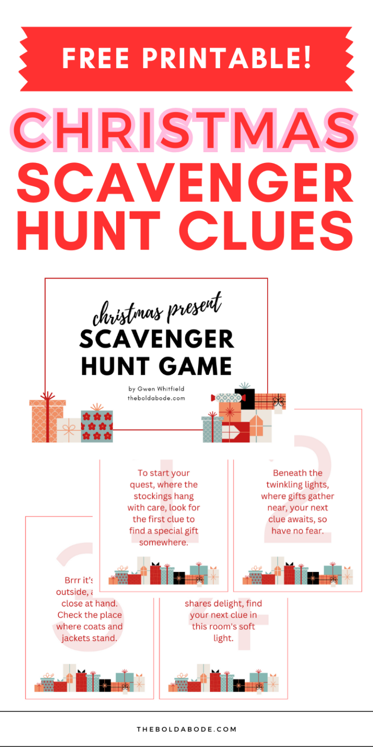 Christmas Scavenger Hunt for Presents Game!
