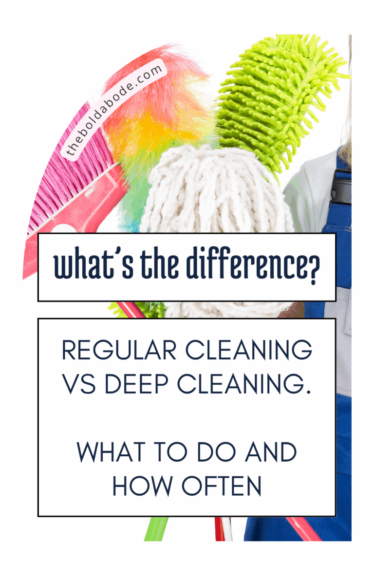 Deep Cleaning vs Regular Cleaning - The Bold Abode